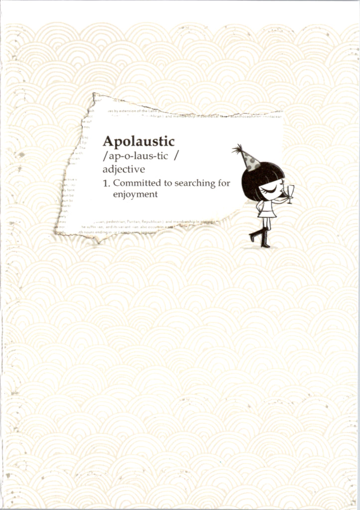 Apolaustic- Humor Birthday Card Retail $2.59. Inside: Spend your speci – Gotham Gifts | Carol Wilson