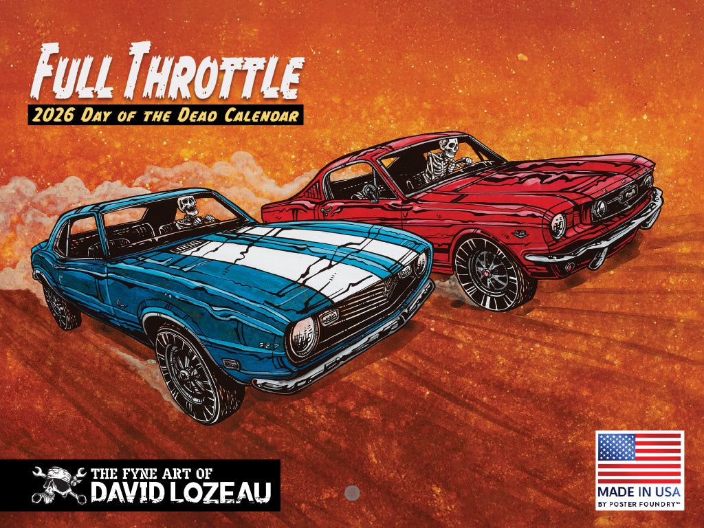 David Lozeau Full Throttle Steampunk Hot Rod Calendar 2026 268296 – Gotham Gifts | Carol Wilson