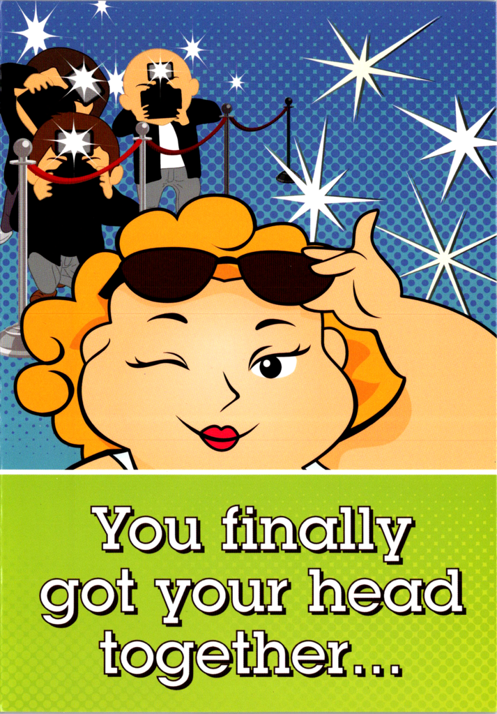 Humor Female Birthday- Get your head together. Retail $2.29 Inside ...