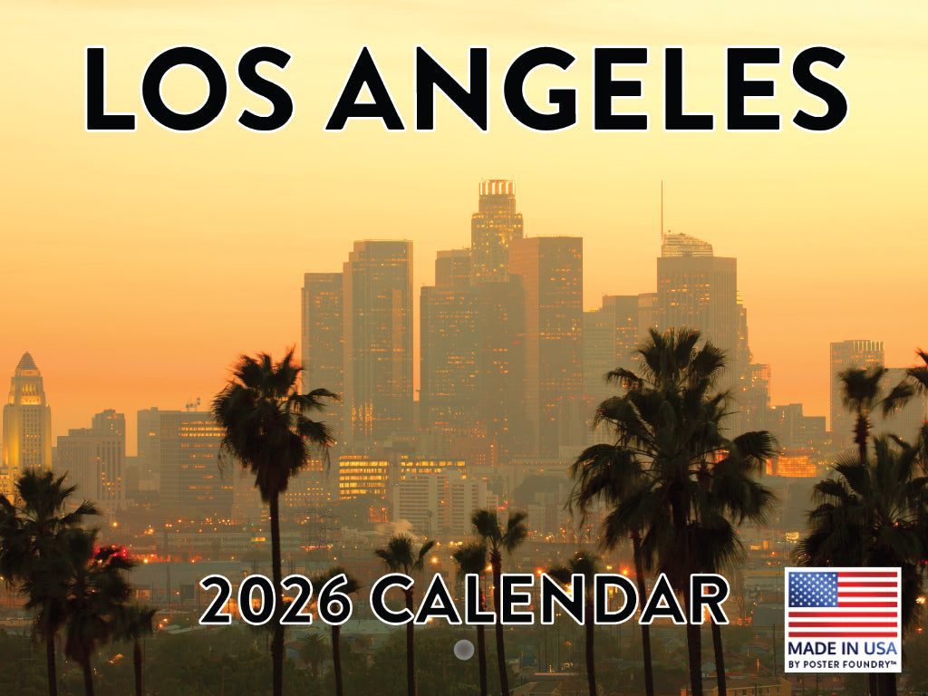 Los Angeles Calendar 2026 LA California Monthly Wall Calender 12 Month ...