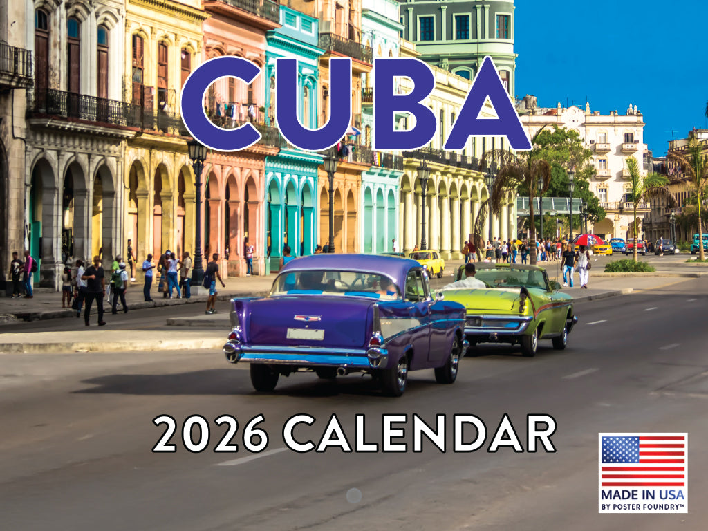 Cuba Calendar 2026 Monthly Wall 268539 – Gotham Gifts | Carol Wilson